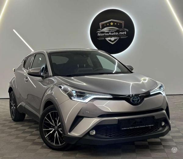Pelēks Toyota C-HR 2019 Marijampole, ar dzinēja tilpumu 1.80 L un nobraukumu 176 tūkst. km par 16250 €, foto 1 vietnē AUTOMOTO.COM.LV