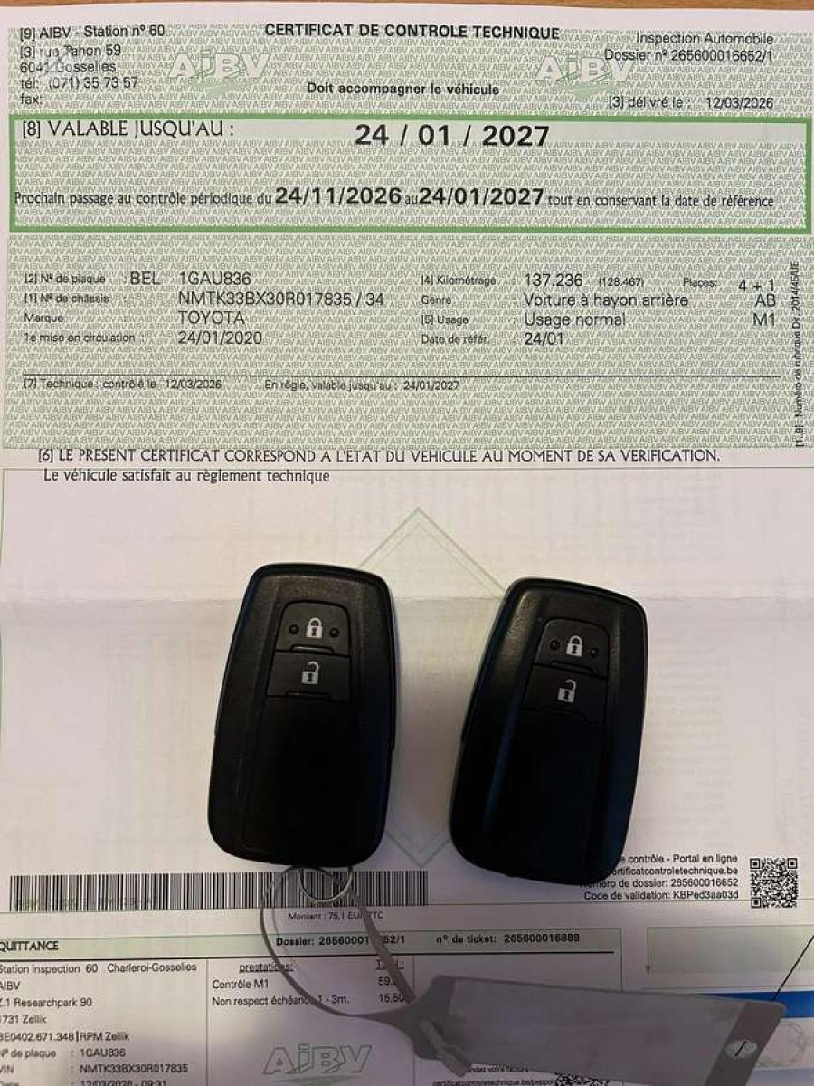 Серый Тойота C-HR 2020 в Вильнюс, объемом двигателя 1.80 л и пробегом 137 тыс. км за 19800 €, фото 32 на AUTOMOTO.COM.LV