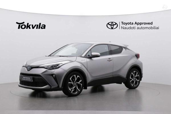 Grey Toyota C-HR 2021 in Vilnius, with an engine capacity of 1.80 L and mileage of 39 thousand km for 23900 €, photo 1 on AUTOMOTO.COM.LV