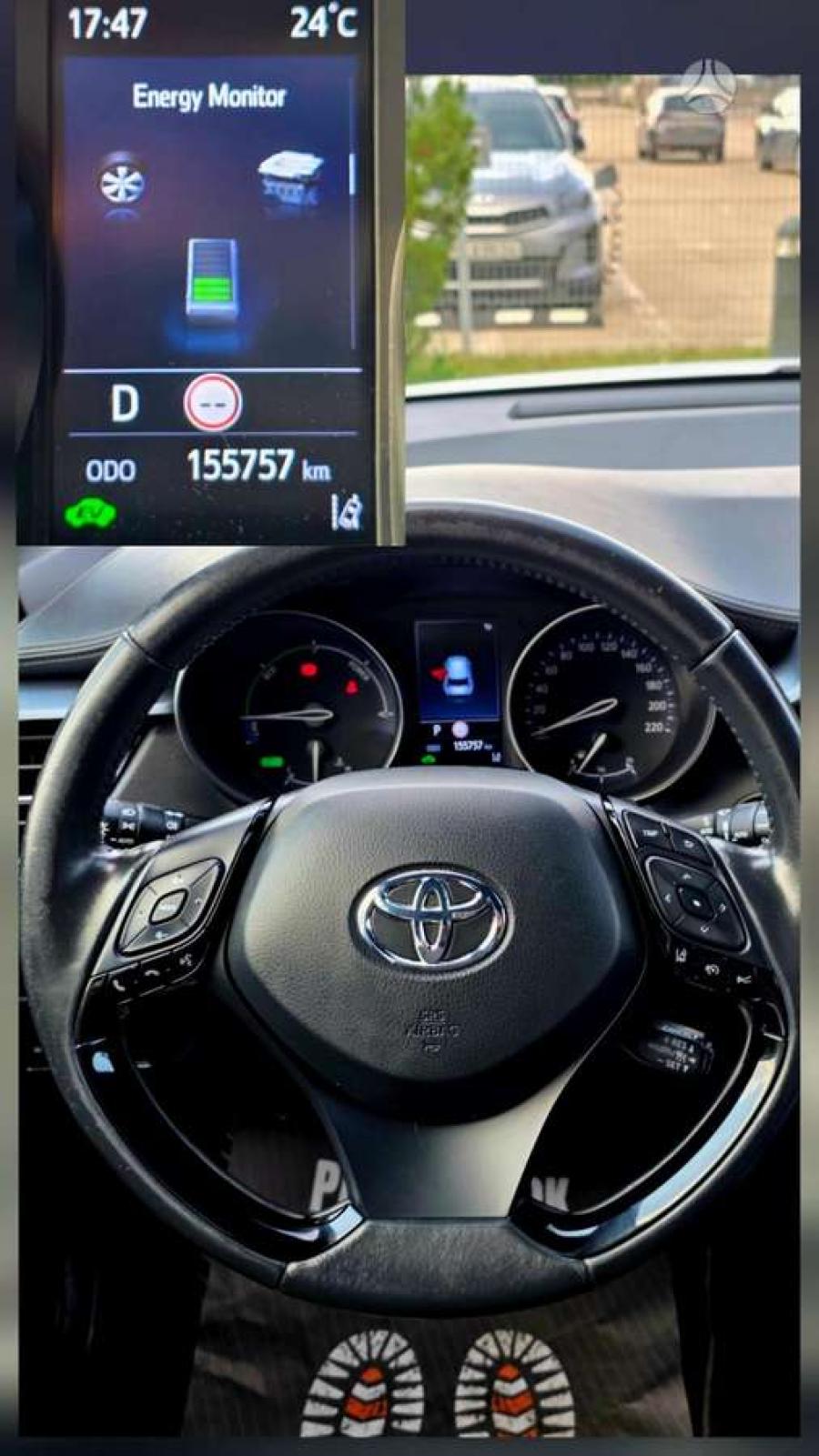 Grey Toyota C-HR 2021 in Siauliai, with an engine capacity of 1.80 L and mileage of 155 thousand km for 16850 €, photo 17 on AUTOMOTO.COM.LV