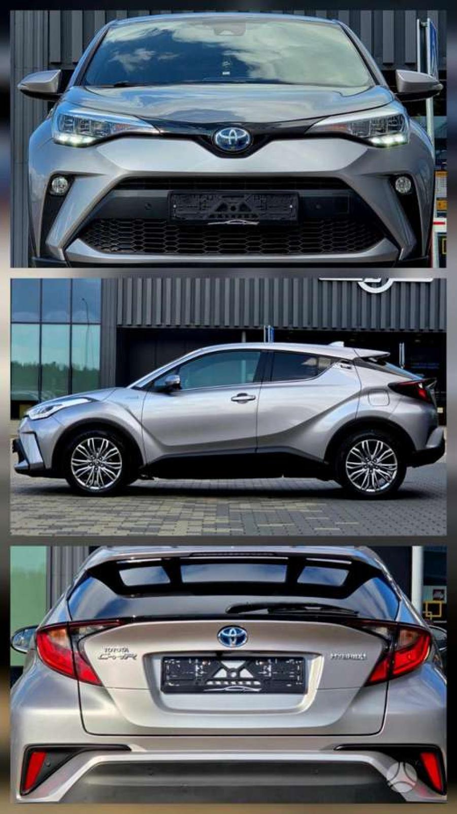 Grey Toyota C-HR 2021 in Siauliai, with an engine capacity of 1.80 L and mileage of 155 thousand km for 16850 €, photo 27 on AUTOMOTO.COM.LV
