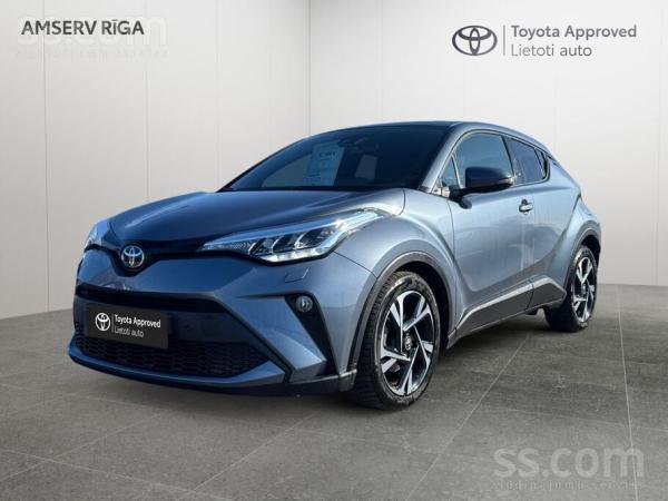 Grey Toyota C-HR 2023 in Riga, with an engine capacity of 1.80 L and mileage of 49 thousand km for 22900 €, photo 1 on AUTOMOTO.COM.LV