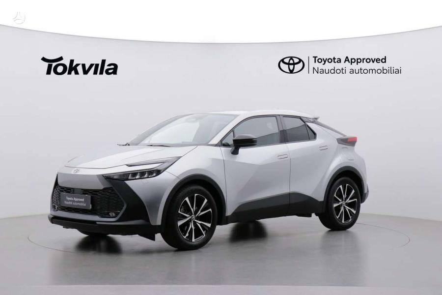 Grey Toyota C-HR 2025 in Vilnius, with an engine capacity of 1.80 L and mileage of 16 thousand km for 29900 €, photo 1 on AUTOMOTO.COM.LV