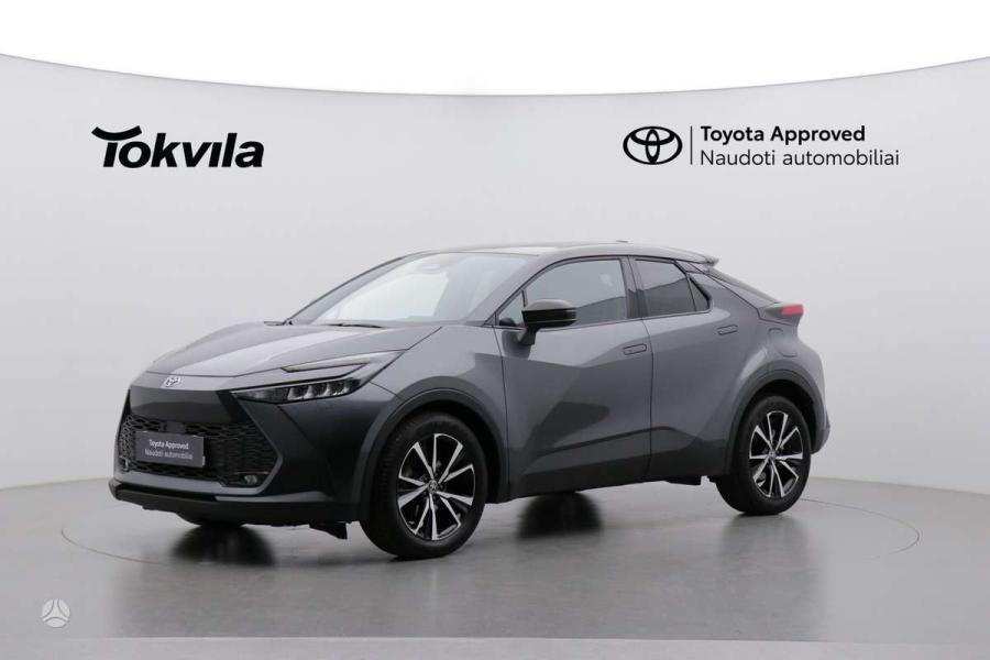 Grey Toyota C-HR 2025 in Vilnius, with an engine capacity of 1.80 L and mileage of 15 thousand km for 29990 €, photo 1 on AUTOMOTO.COM.LV