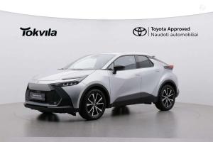 Grey Toyota C-HR 2025 in Vilnius, with an engine capacity of 1.80 L and mileage of 32 thousand km for 31990 €, photo  on AUTOMOTO.COM.LV