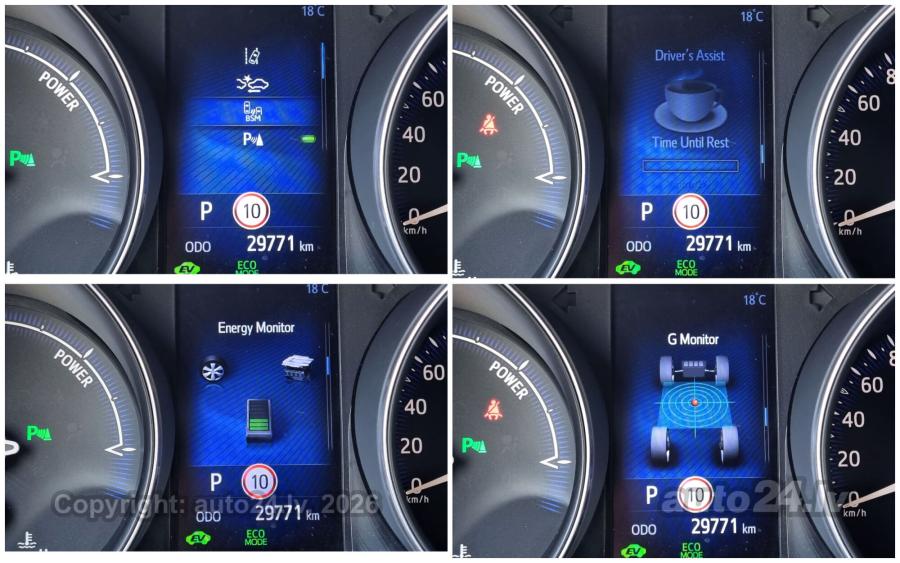 Grey Toyota C-HR 2019 in Tallinn, with an engine capacity of 1.80 L and mileage of 30 thousand km for 19890 €, photo 25 on AUTOMOTO.COM.LV