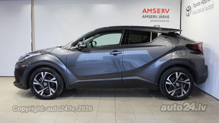 Grey Toyota C-HR 2023 in Tallinn, with an engine capacity of 1.80 L and mileage of 26 thousand km for 24990 €, photo 3 on AUTOMOTO.COM.LV