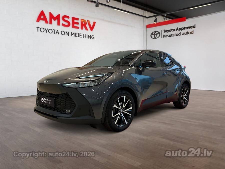 Grey Toyota C-HR 2024 in Parnu, with an engine capacity of 1.80 L and mileage of 25 thousand km for 28990 €, photo 1 on AUTOMOTO.COM.LV