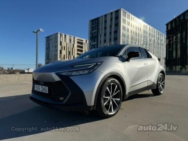 Grey Toyota C-HR 2025 in Tallinn, with an engine capacity of 1.80 L and mileage of 16 thousand km for 30500 €, photo 1 on AUTOMOTO.COM.LV