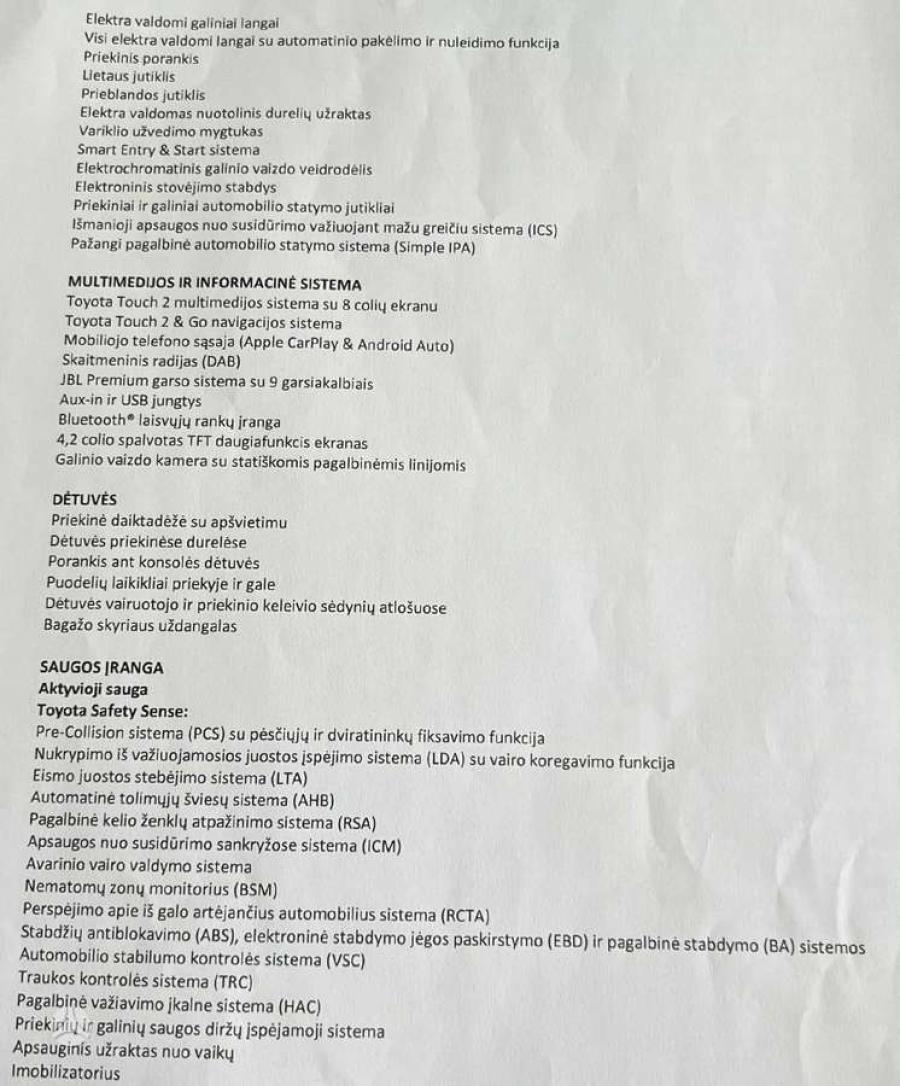 Orange Toyota C-HR 2021 in Panevezys, with an engine capacity of 1.99 L and mileage of 80 thousand km for 25000 €, photo 15 on AUTOMOTO.COM.LV