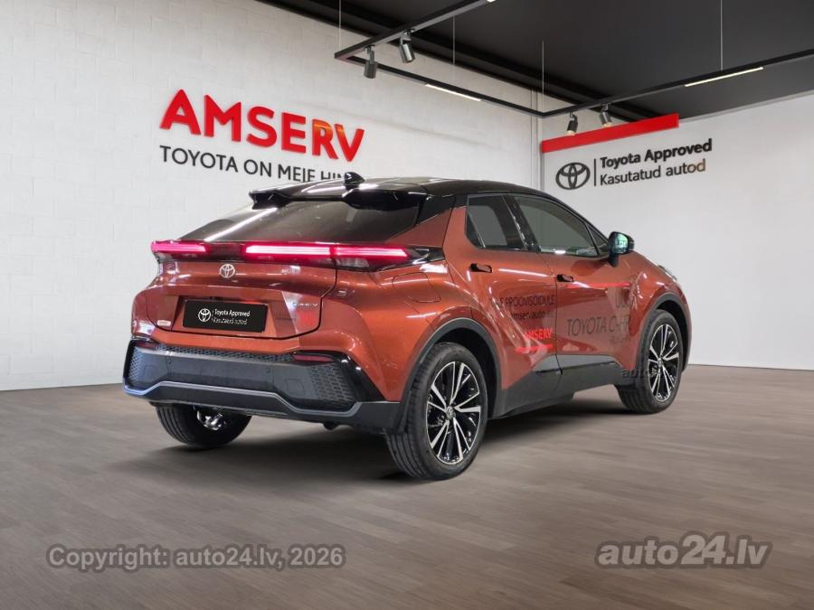 Orange Toyota C-HR 2025 in Tallinn, with an engine capacity of 2.00 L and mileage of 14 thousand km for 40990 €, photo 3 on AUTOMOTO.COM.LV