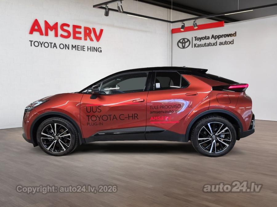 Orange Toyota C-HR 2025 in Tallinn, with an engine capacity of 2.00 L and mileage of 14 thousand km for 40990 €, photo 4 on AUTOMOTO.COM.LV
