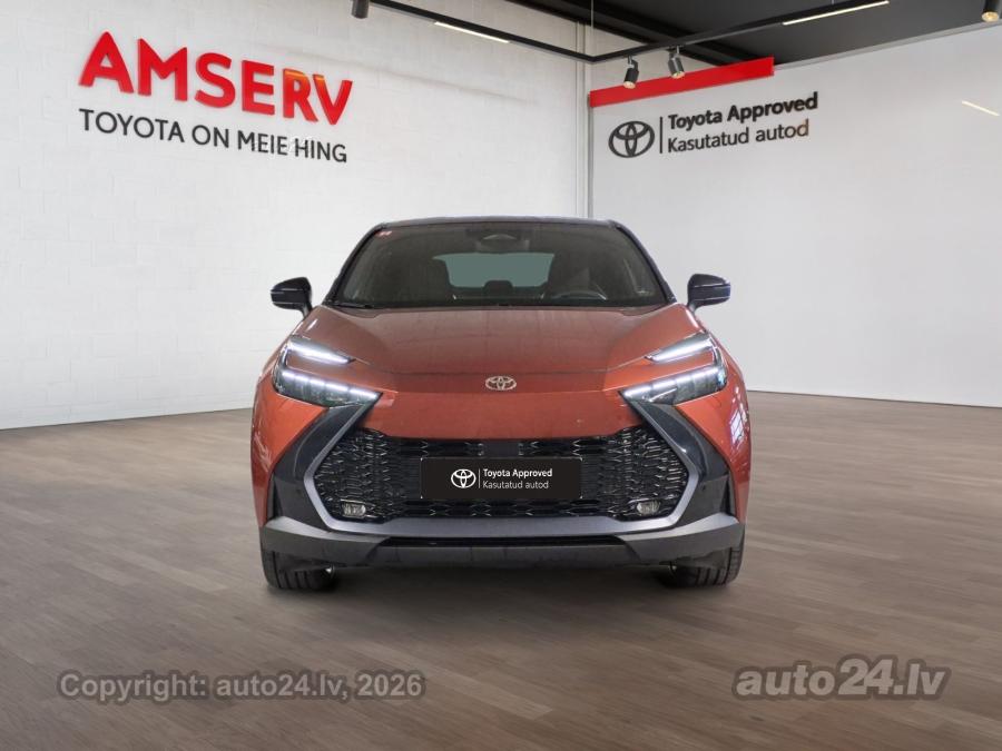 Orange Toyota C-HR 2025 in Tallinn, with an engine capacity of 2.00 L and mileage of 14 thousand km for 40990 €, photo 6 on AUTOMOTO.COM.LV