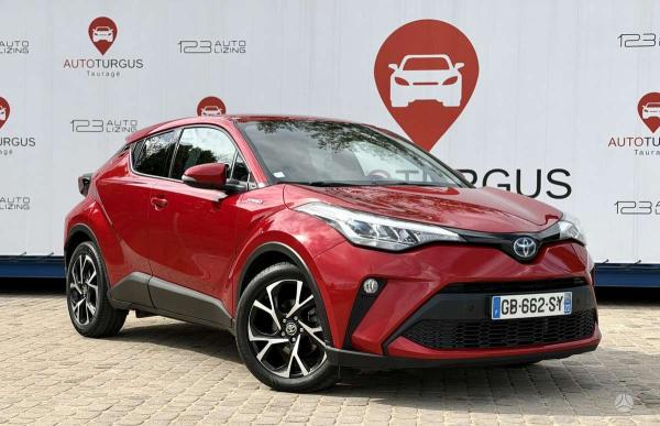 Red Toyota C-HR 2021 in Taurage, with an engine capacity of 1.80 L and mileage of 66 thousand km for 18800 €, photo 1 on AUTOMOTO.COM.LV