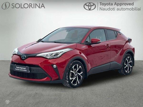 Red Toyota C-HR 2022 in Klaipeda, with an engine capacity of 1.80 L and mileage of 77 thousand km for 23900 €, photo 1 on AUTOMOTO.COM.LV