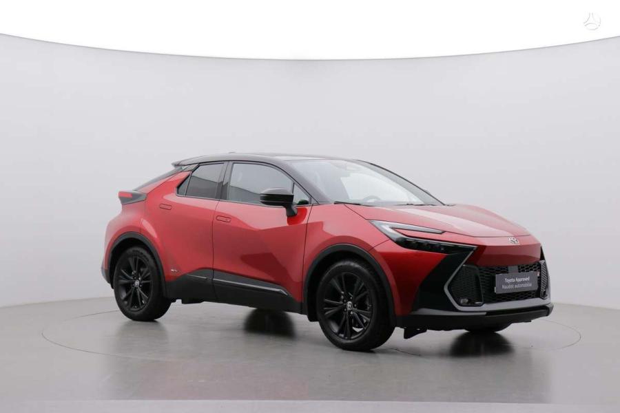 Red Toyota C-HR 2024 in Vilnius, with an engine capacity of 1.99 L and mileage of 25 thousand km for 40900 €, photo 19 on AUTOMOTO.COM.LV