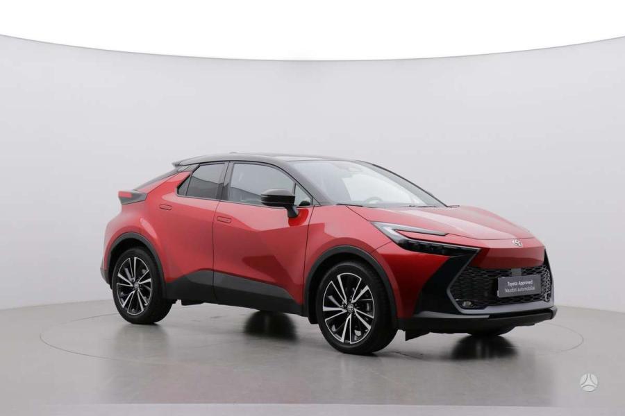 Red Toyota C-HR 2024 in Vilnius, with an engine capacity of 1.80 L and mileage of 18 thousand km for 31900 €, photo 19 on AUTOMOTO.COM.LV