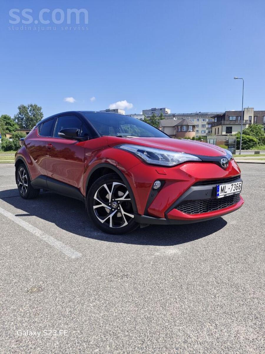 Sarkans Toyota C-HR 2020 Rīga, ar dzinēja tilpumu 1.20 L un nobraukumu 75 tūkst. km par 16500 €, foto 1 vietnē AUTOMOTO.COM.LV