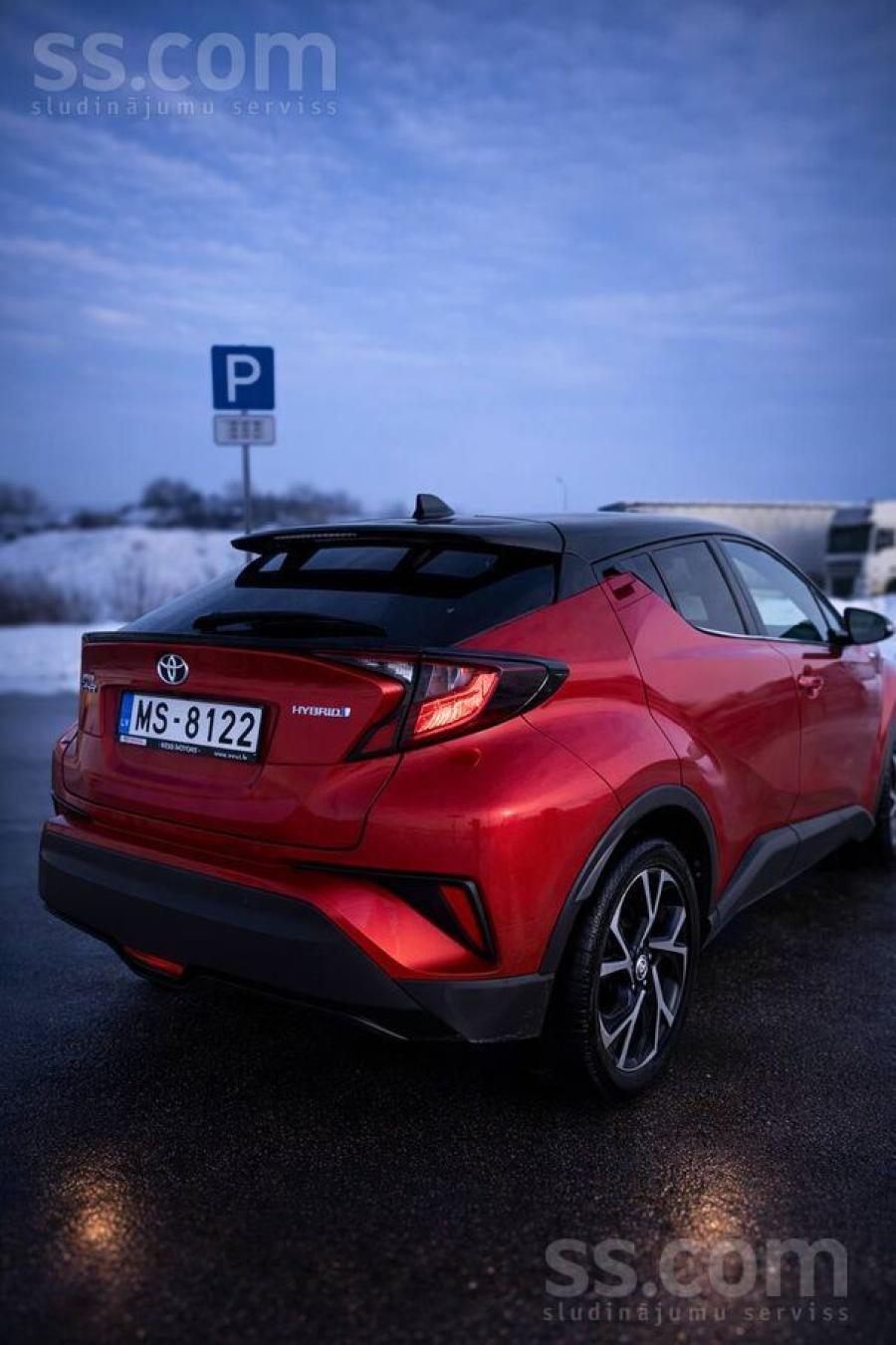 Sarkans Toyota C-HR 2021 Daugavpils, ar dzinēja tilpumu 1.80 L un nobraukumu 92 tūkst. km par 19700 €, foto 5 vietnē AUTOMOTO.COM.LV