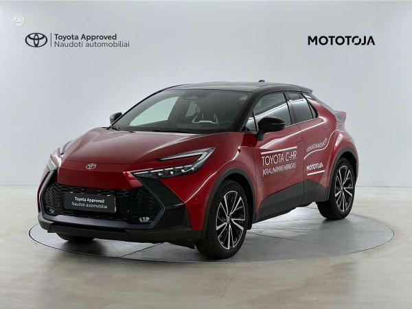 Sarkans Toyota C-HR 2025 Viļņa, ar dzinēja tilpumu 1.99 L un nobraukumu 20 tūkst. km par 39900 €, foto 1 vietnē AUTOMOTO.COM.LV