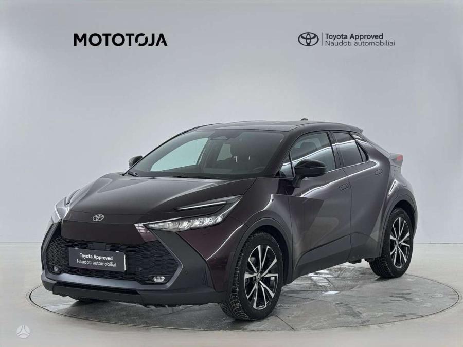 Violet Toyota C-HR 2024 in Vilnius, with an engine capacity of 1.80 L and mileage of 63 thousand km for 28900 €, photo 1 on AUTOMOTO.COM.LV