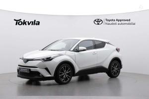 White Toyota C-HR 2018 in Vilnius, with an engine capacity of 1.80 L and mileage of 110 thousand km for 19900 €, photo  on AUTOMOTO.COM.LV
