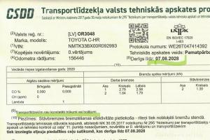 Белый Тойота C-HR 2021 в Рига, объемом двигателя 1.80 л и пробегом 156 тыс. км за 18490 €, фото 36 на AUTOMOTO.COM.LV