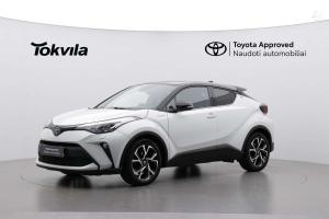 Белый Тойота C-HR 2021 в Вильнюс, объемом двигателя 1.99 л и пробегом 72 тыс. км за 24990 €, фото  на AUTOMOTO.COM.LV