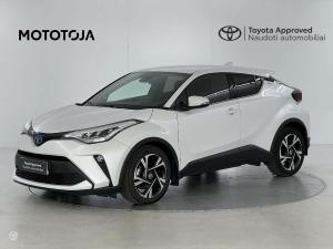 White Toyota C-HR 2023 in Vilnius, with an engine capacity of 1.80 L and mileage of 54 thousand km for 23500 €, photo  on AUTOMOTO.COM.LV