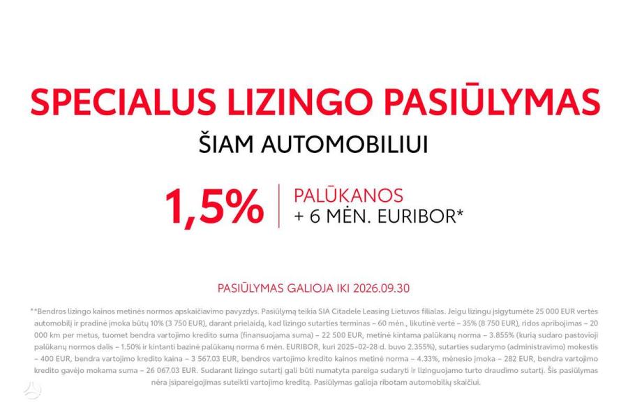 Balts Toyota C-HR 2025 Viļņa, ar dzinēja tilpumu 1.99 L un nobraukumu 21 tūkst. km par 41900 €, foto 3 vietnē AUTOMOTO.COM.LV