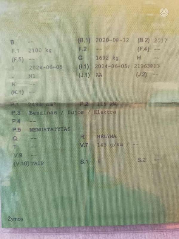 Черный Тойота Камри 2017 в Вильнюс, объемом двигателя 2.49 л и пробегом 193 тыс. км за 13700 €, фото 9 на AUTOMOTO.COM.LV