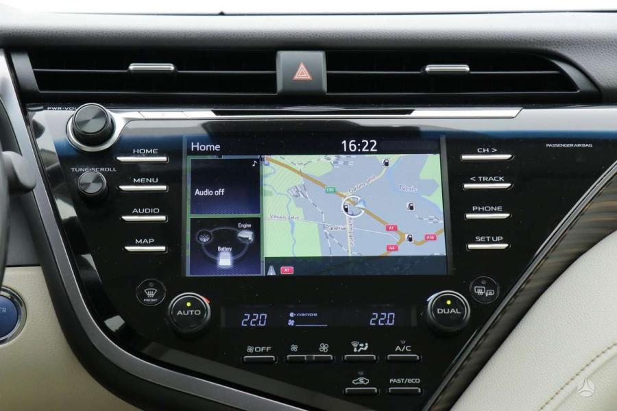 Melns Toyota Camry 2020 Viļņa, ar dzinēja tilpumu 2.49 L un nobraukumu 85 tūkst. km par 25900 €, foto 16 vietnē AUTOMOTO.COM.LV