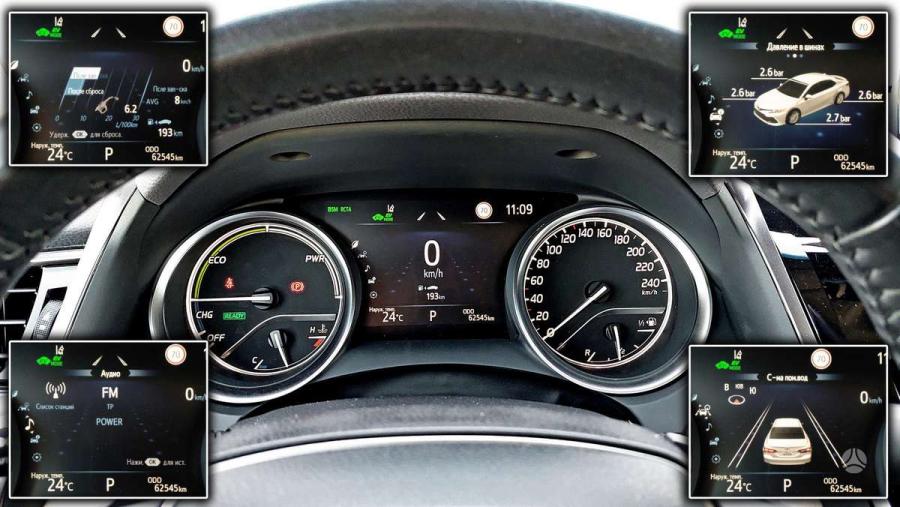 Black Toyota Camry 2023 in Vilnius, with an engine capacity of 2.50 L and mileage of 63 thousand km for 32500 €, photo 32 on AUTOMOTO.COM.LV