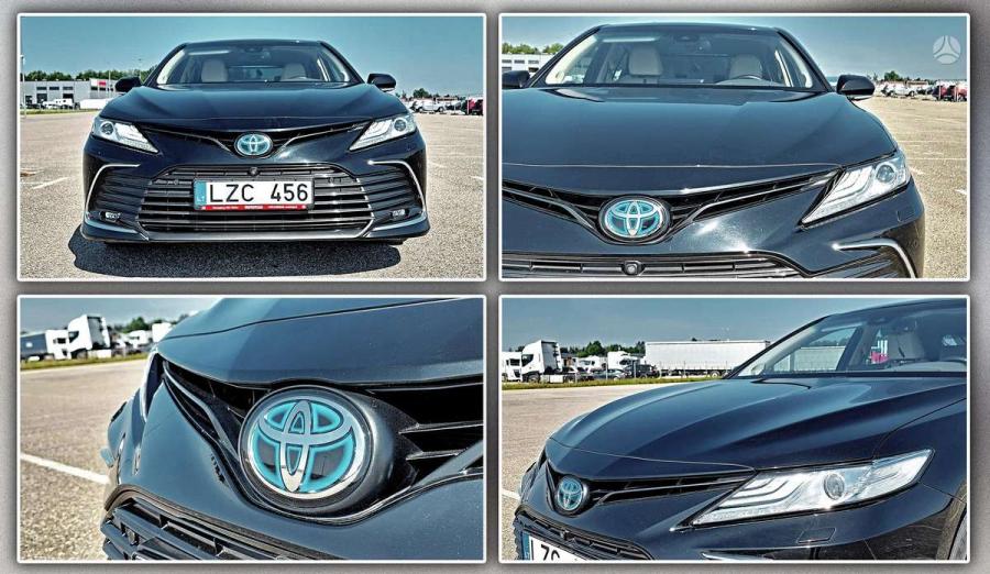 Black Toyota Camry 2023 in Vilnius, with an engine capacity of 2.50 L and mileage of 63 thousand km for 32500 €, photo 41 on AUTOMOTO.COM.LV
