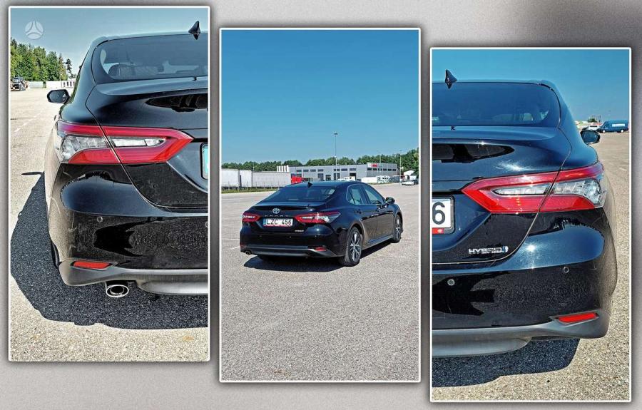 Black Toyota Camry 2023 in Vilnius, with an engine capacity of 2.50 L and mileage of 63 thousand km for 32500 €, photo 43 on AUTOMOTO.COM.LV