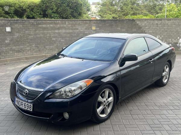 Black Toyota camry-solara 2005 in Vilnius, with an engine capacity of 2.36 L and mileage of 180 thousand km for 1200 €, photo 1 on AUTOMOTO.COM.LV
