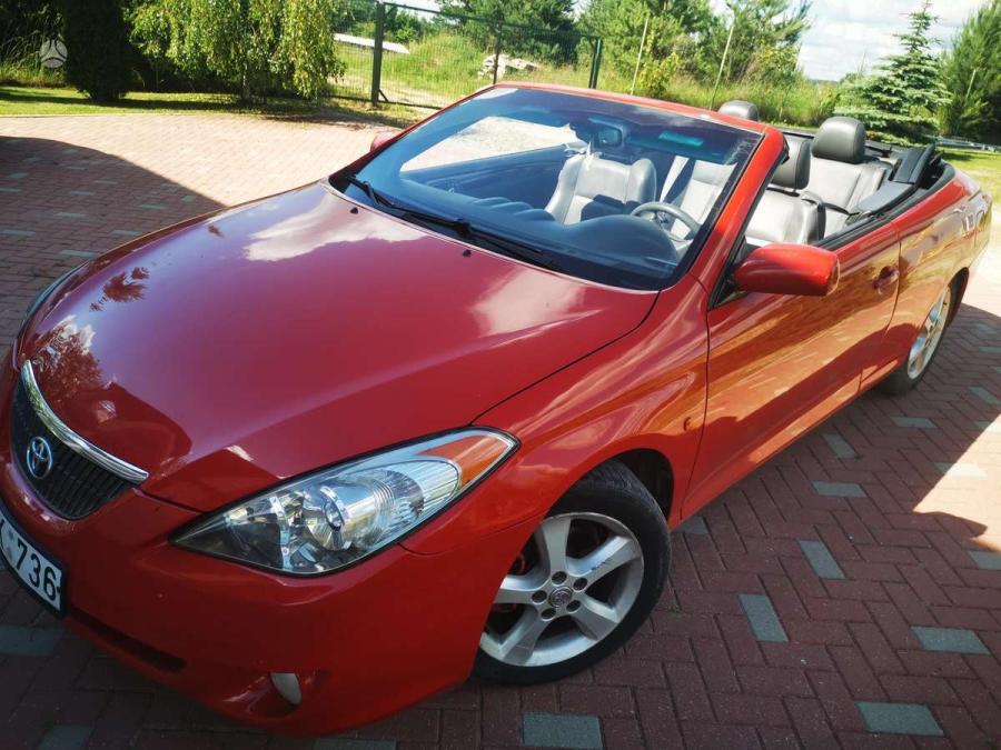 Sarkans Toyota camry-solara 2005 Viļņa, ar dzinēja tilpumu 3.30 L un nobraukumu 165 tūkst. km par 5900 €, foto 1 vietnē AUTOMOTO.COM.LV