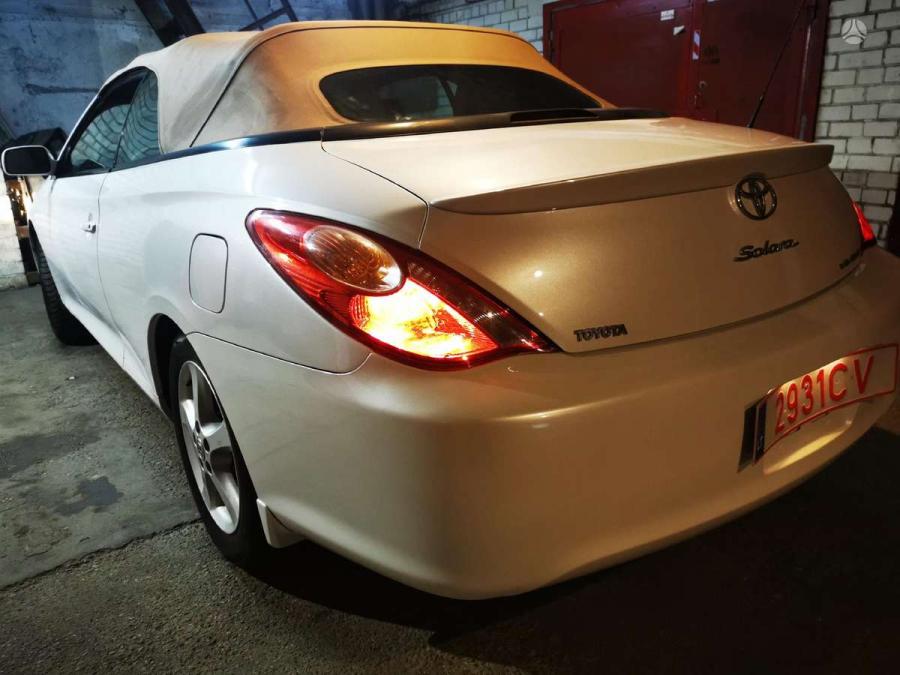 White Toyota camry-solara 2006 in Vilnius, with an engine capacity of 3.30 L and mileage of 73 thousand km for 9990 €, photo 9 on AUTOMOTO.COM.LV