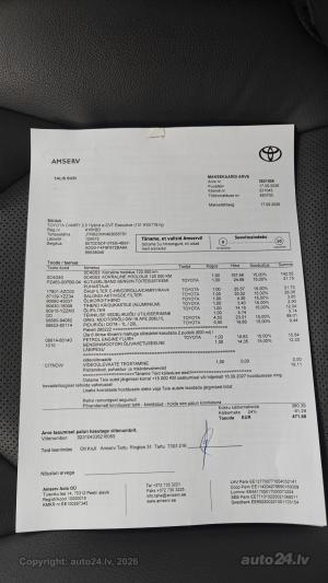 Белый Тойота Камри 2020 в Тарту, объемом двигателя 2.50 л и пробегом 128 тыс. км за 22190 €, фото 19 на AUTOMOTO.COM.LV