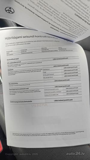 Белый Тойота Камри 2020 в Тарту, объемом двигателя 2.50 л и пробегом 128 тыс. км за 22190 €, фото 21 на AUTOMOTO.COM.LV