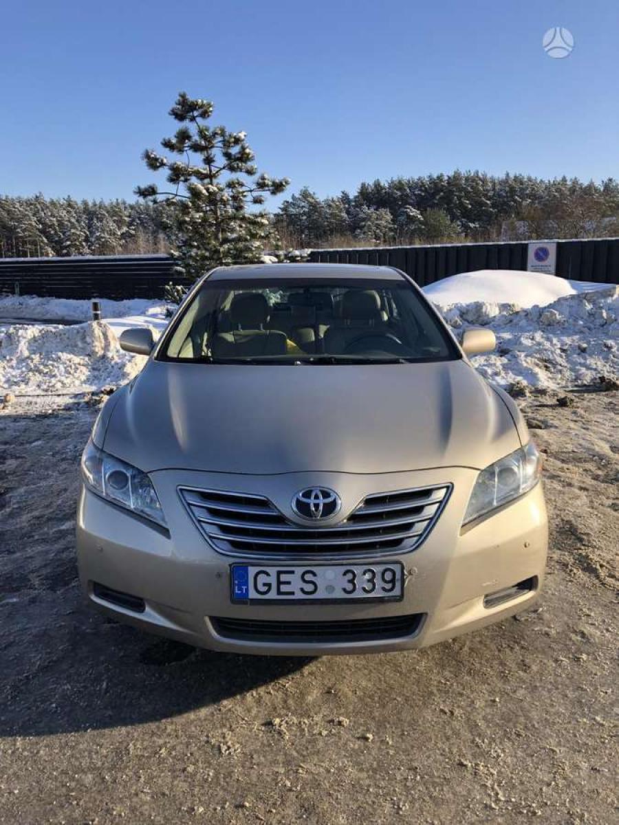 Dzeltens Toyota Camry 2008 Viļņa, ar dzinēja tilpumu 2.36 L un nobraukumu 257 tūkst. km par 2499 €, foto 2 vietnē AUTOMOTO.COM.LV