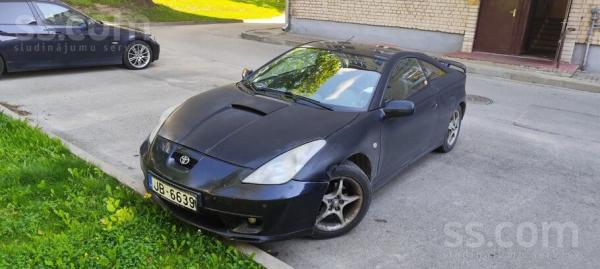 Toyota Celica 2001 in Ludza on AUTOMOTO.COM.LV Black Toyota Celica 2001 in Ludza, with an engine capacity of 1.80 L and mileage of 0 thousand km for 5000 €, photo 1 on AUTOMOTO.COM.LV