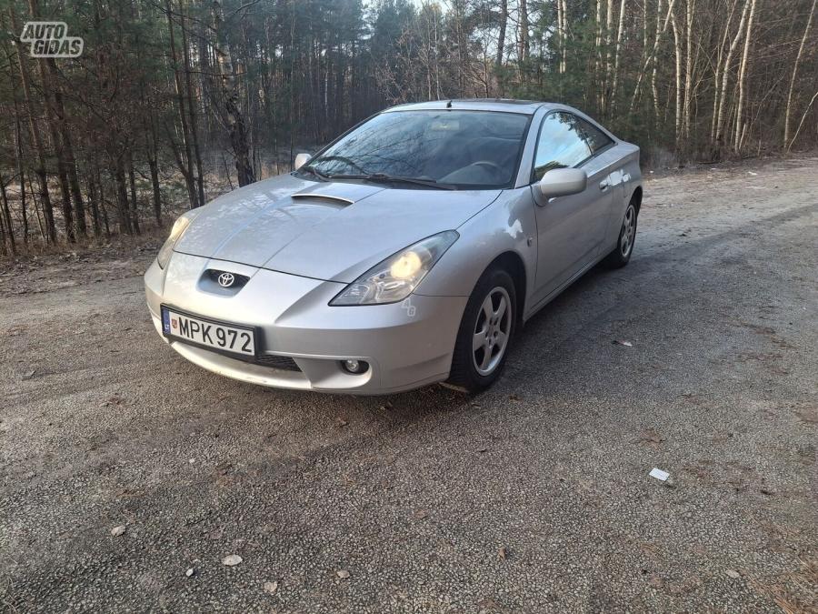 Pelēks Toyota Celica 2002 Alīta, ar dzinēja tilpumu 1.80 L un nobraukumu 294 tūkst. km par 3900 €, foto 1 vietnē AUTOMOTO.COM.LV