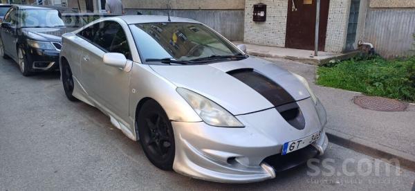Pelēks Toyota Celica 2002 Rīga, ar dzinēja tilpumu 1.80 L un nobraukumu 187 tūkst. km par 2300 €, foto 1 vietnē AUTOMOTO.COM.LV