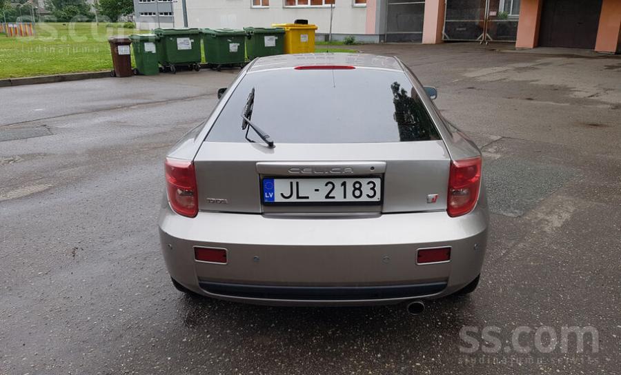 Pelēks Toyota Celica 2005 Rīga, ar dzinēja tilpumu 1.80 L un nobraukumu 151 tūkst. km par 3400 €, foto 4 vietnē AUTOMOTO.COM.LV