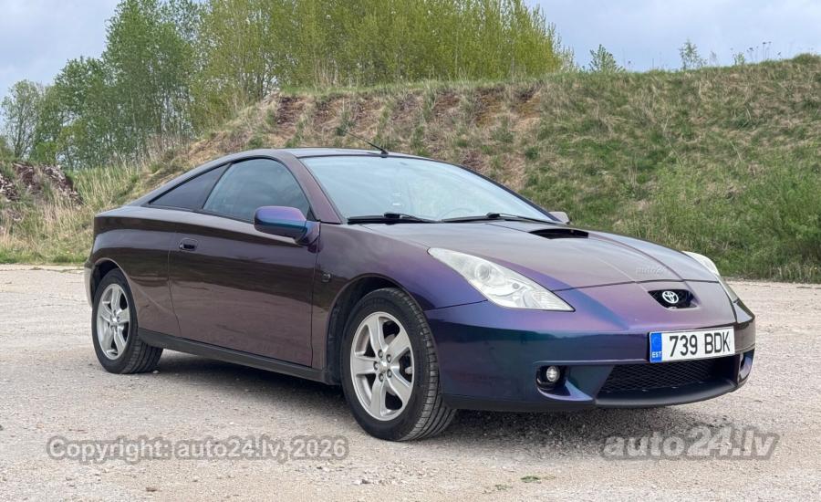 Violets Toyota Celica 2001 Tartu, ar dzinēja tilpumu 1.80 L un nobraukumu 307 tūkst. km par 3600 €, foto 13 vietnē AUTOMOTO.COM.LV