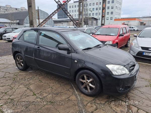 Black Toyota Corolla 2005 in Tallinn, with an engine capacity of 1.60 L and mileage of 299 thousand km for 999 €, photo 1 on AUTOMOTO.COM.LV