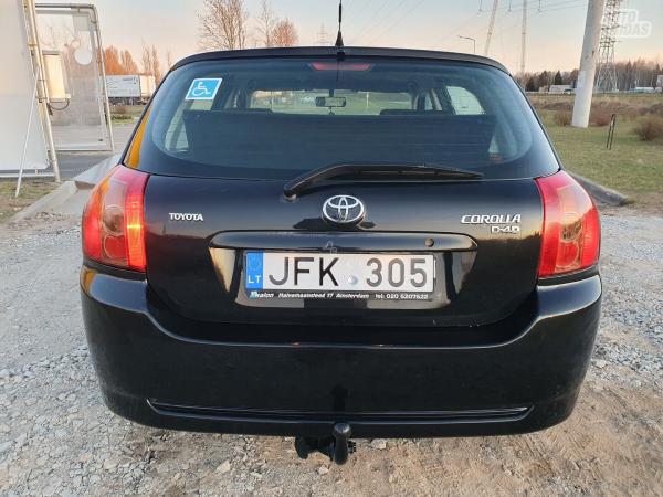 Black Toyota Corolla 2006 in Siauliai, with an engine capacity of 1.40 L and mileage of 230 thousand km for 1850 €, photo 6 on AUTOMOTO.COM.LV