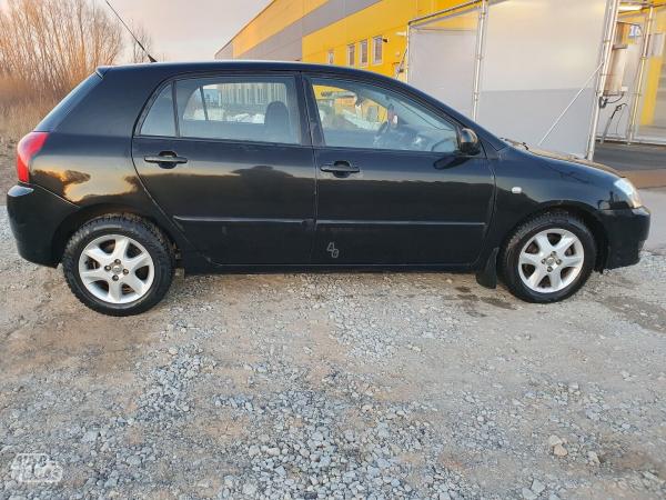 Black Toyota Corolla 2006 in Siauliai, with an engine capacity of 1.40 L and mileage of 230 thousand km for 1850 €, photo 10 on AUTOMOTO.COM.LV