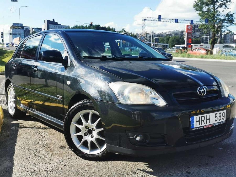 Melns Toyota Corolla 2006 Viļņa, ar dzinēja tilpumu 2.00 L un nobraukumu 308 tūkst. km par 1600 €, foto 21 vietnē AUTOMOTO.COM.LV
